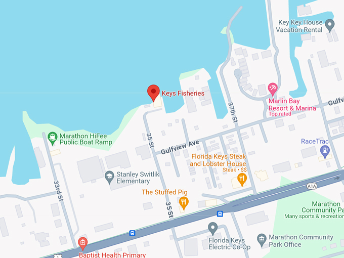keys fisheries map