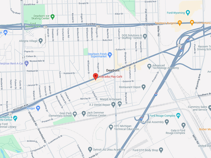 Kidcadia Play Caf&eacute; 10 map