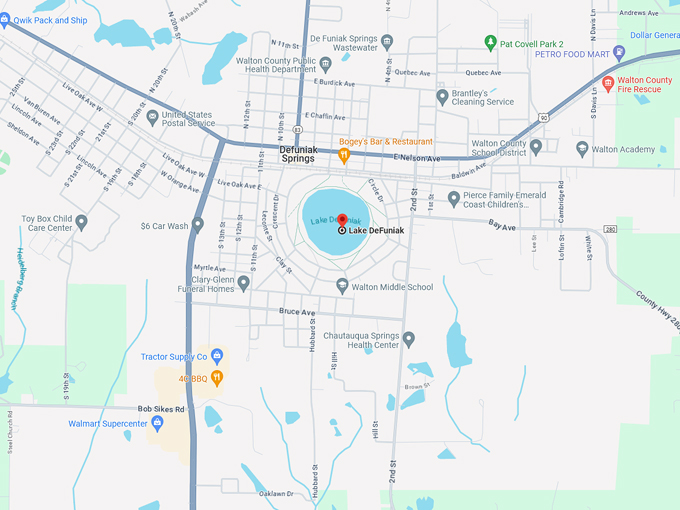 lake defuniak 10 map