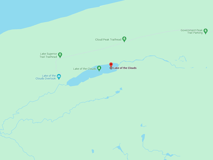 Lake of the Clouds 10 map