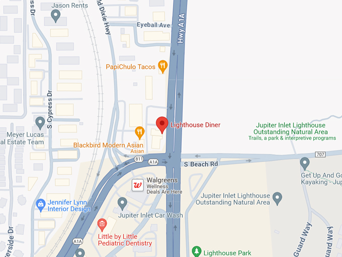 lighthouse diner 10 map