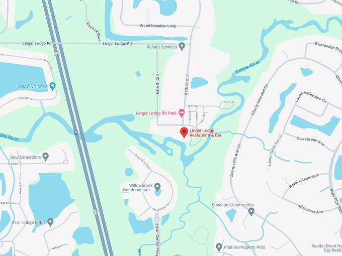 Linger Lodge Restaurant & Bar 10 map