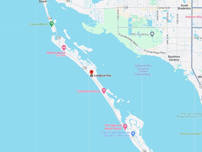 longboat key 10 map