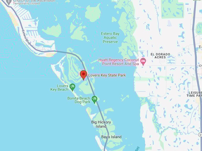 lovers key state park 10 map