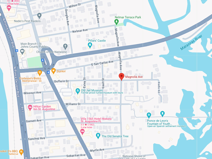 Magnolia Avenue 10 map