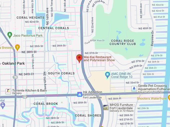 Mai-Kai Restaurant 10 map