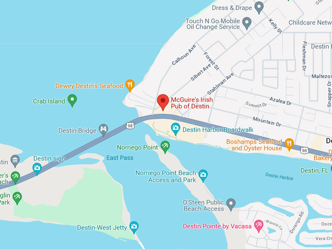 mcguires irish pub 10 map