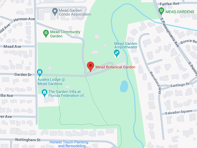 mead botanical garden 10 map