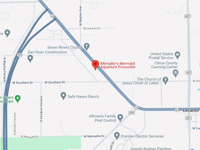 Mertailor's Mermaid Aquarium 10 map