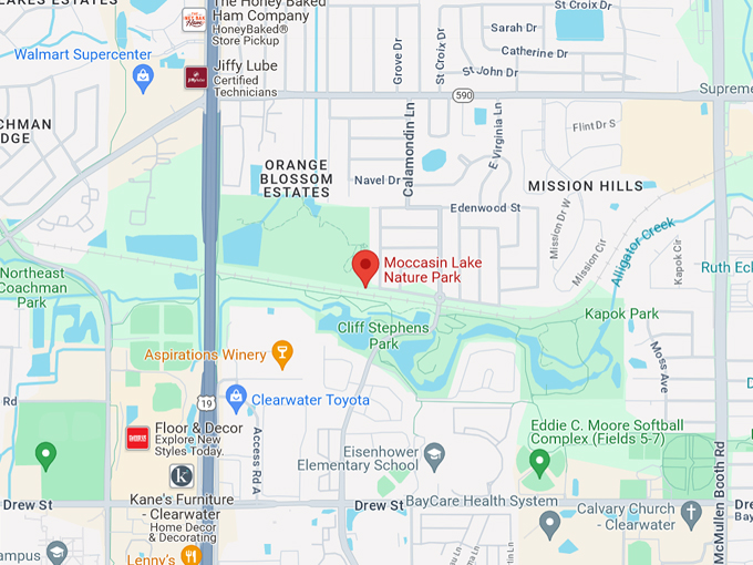 moccasin lake nature park 10 map