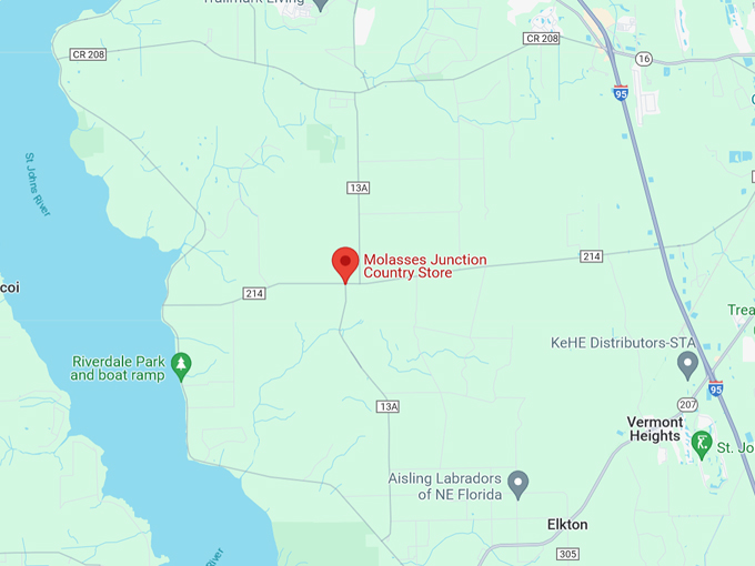 Molasses Junction Country Store 10 Map