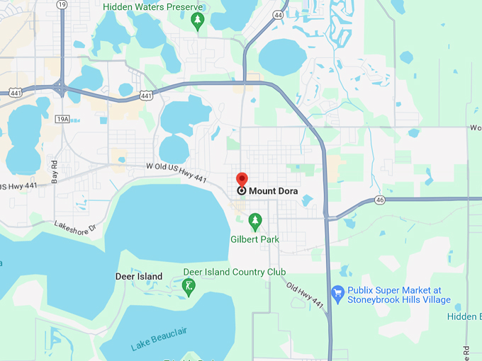 Mount Dora 10 map