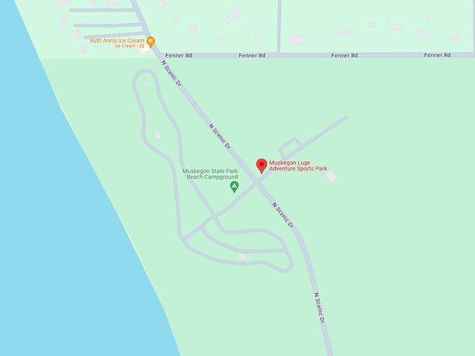 Muskegon Luge Adventure Sports Park map