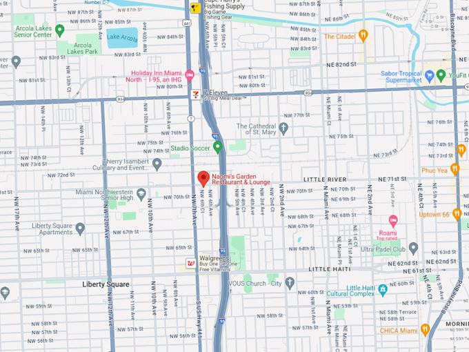 naomis garden restaurant lounge 10 map