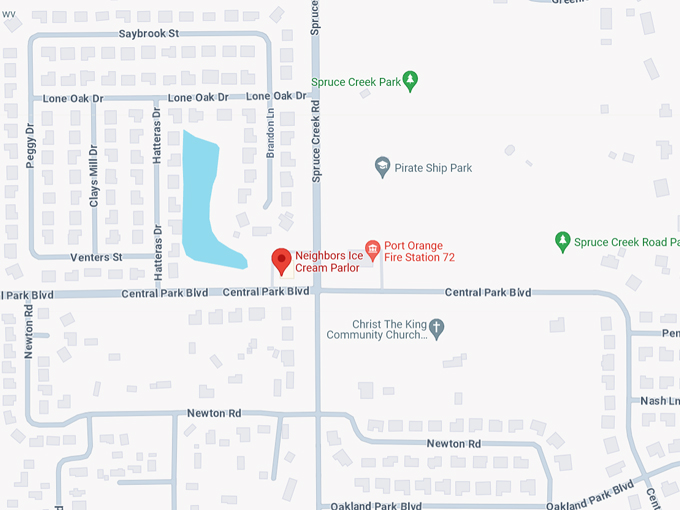 Neighbors Ice Cream Parlor 10 map