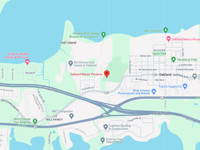 oakland nature preserve 10 map