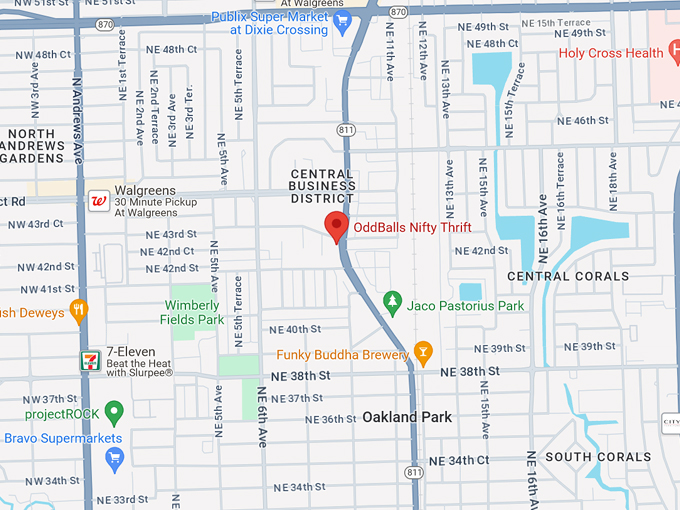 OddBalls Nifty Thrift 10 map