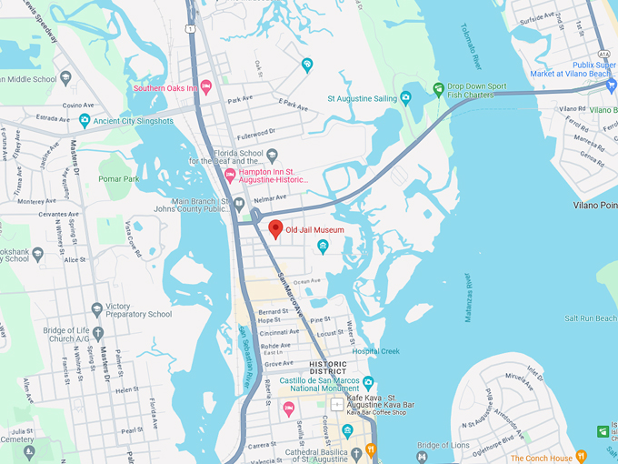 Old Jail Museum 10 map