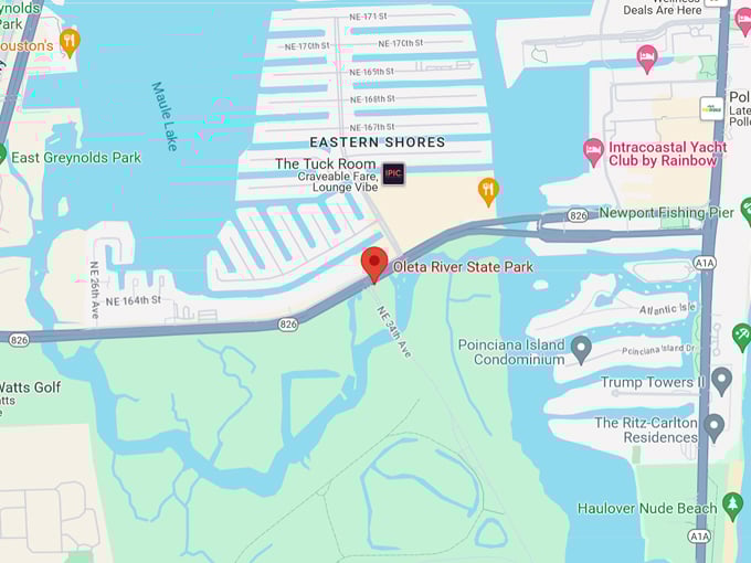 oleta river state park 10 map