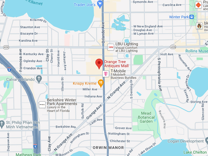 orange tree antiques mall 10 map