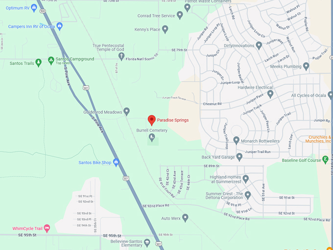 paradise springs 10 map