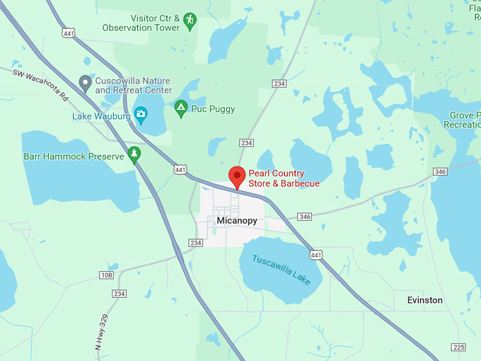 Pearl Country Store & Barbecue 10 Map