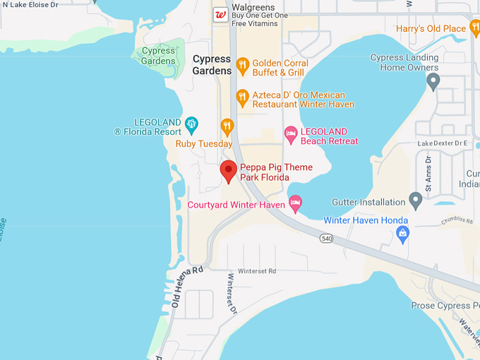 peppa pig theme park 10 map