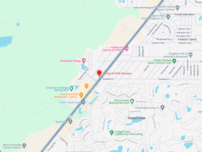 pepto bismol pink dinosaur 10 map