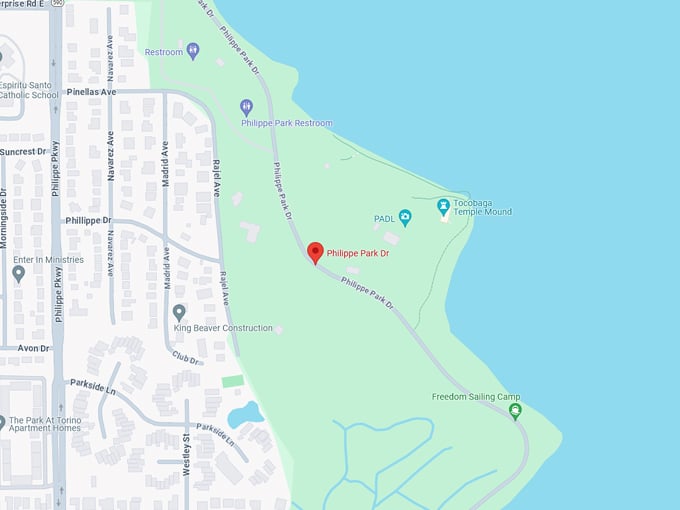 philippe park drive 10 map