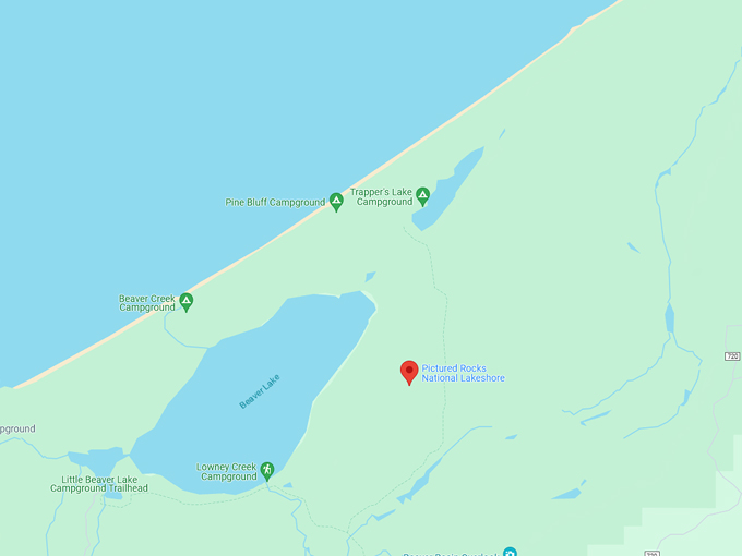 Pictured Rocks National Lakeshore 10 map