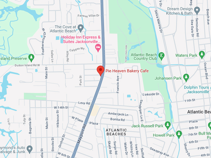 Pie Heaven Bakery Cafe 10 map