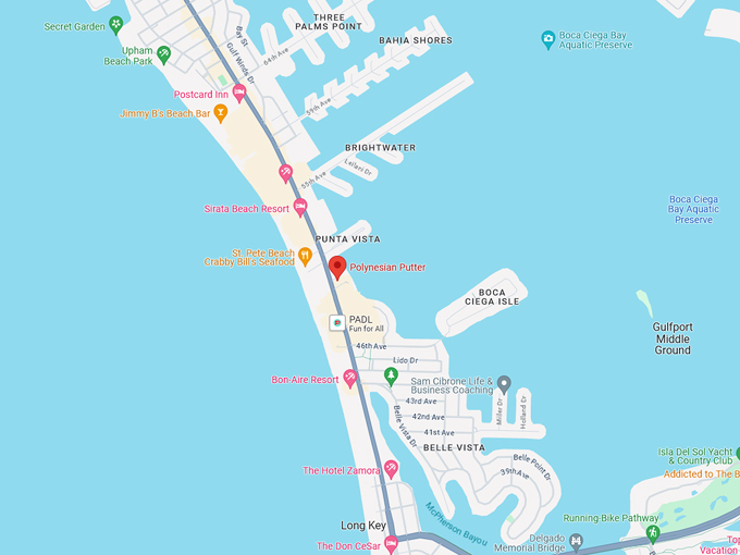 polynesian putter mini golf 10 map
