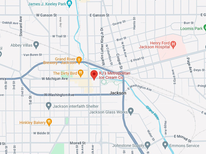 rjs metropolitan ice cream co. 10 map