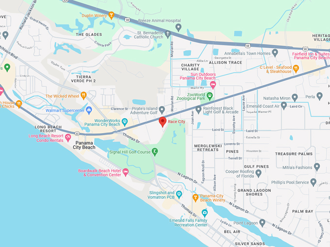 race city amusement park 10 map