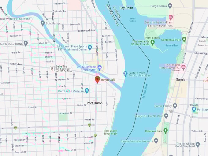 raven caf&eacute; map