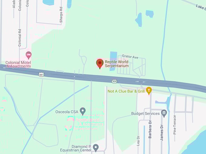 Reptile World Serpentarium 10 map
