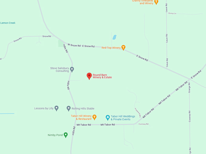 Round Barn Winery & Estate 10 map
