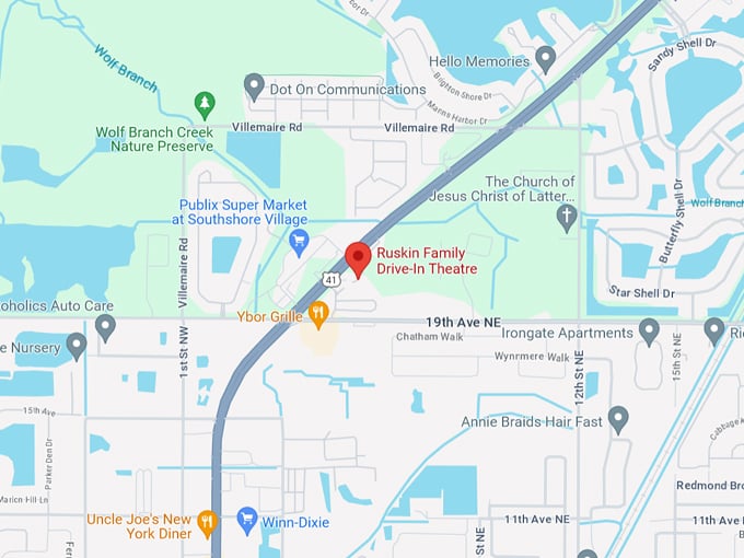 Ruskin Family Drive-In Theatre 10 map