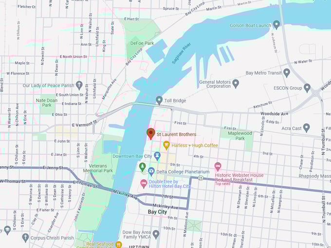 St Laurent Brothers 10 map