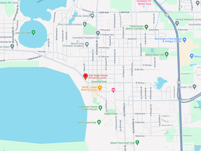 starry night van gogh house 11 map