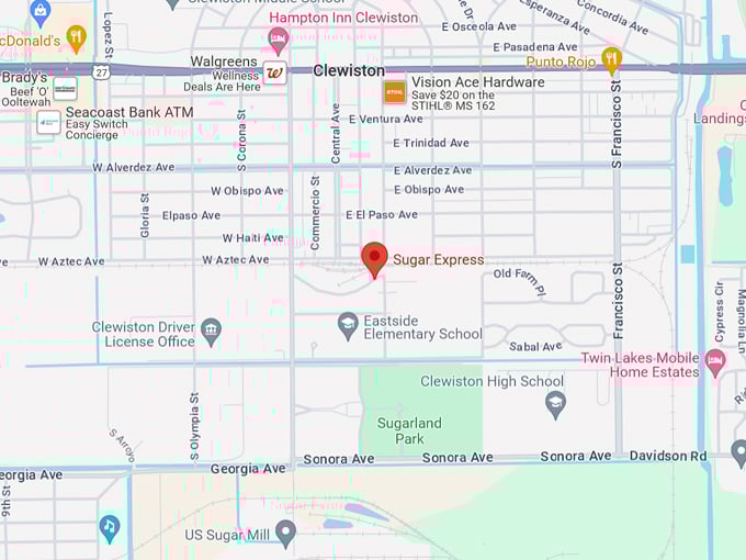 Sugar Express Train 10 map