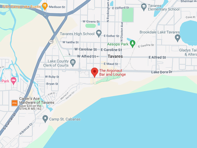 The Argonaut Bar and Lounge 10 map