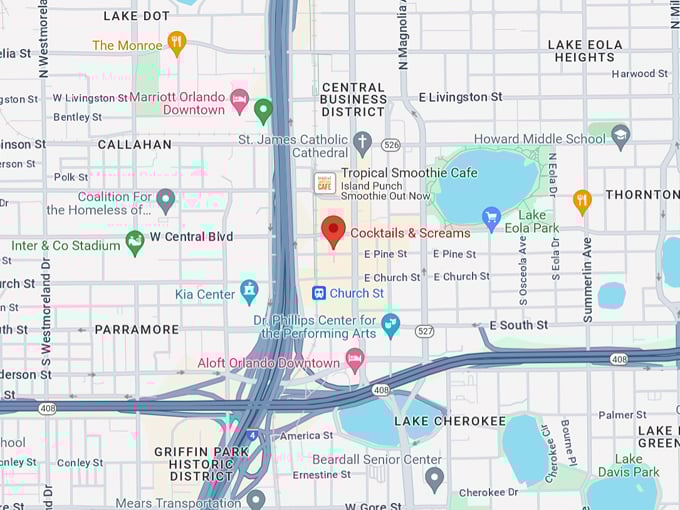 The Craft at Cocktails & Screams 10 Map