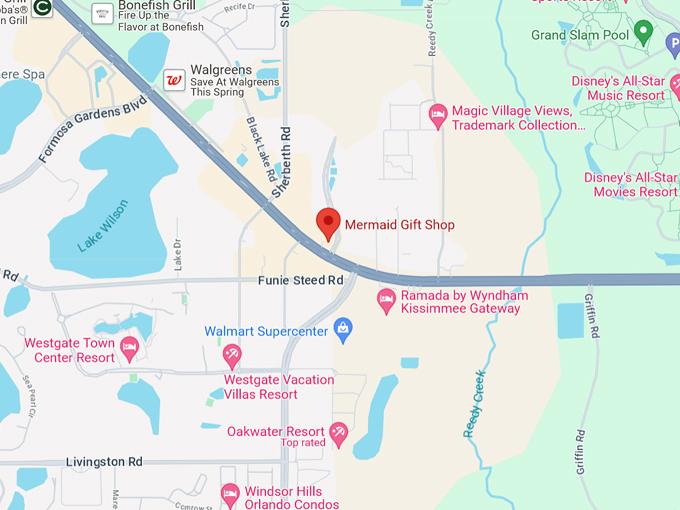 the mermaid gift shop 10 map
