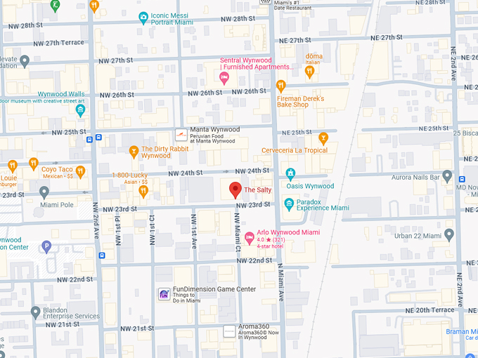 The Salty Donut 10 map