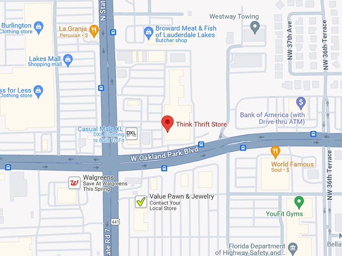 Think Thrift Store 10 map