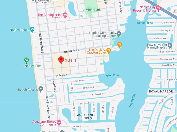 third street south 10 map