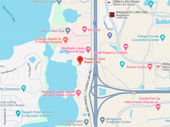 treasure cove water park 10 map