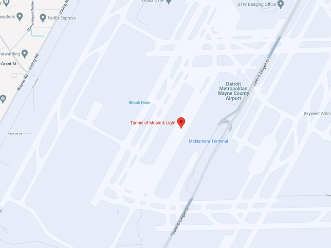 Tunnel of Music & Light 10 map