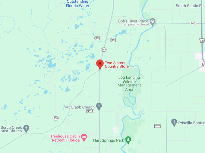 Two Sisters Country Store 10 Map
